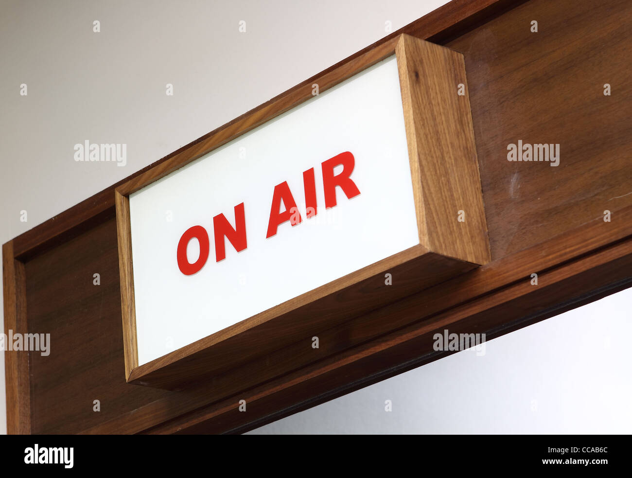 Illustration of an 'On Air' sign Stock Photo - Alamy