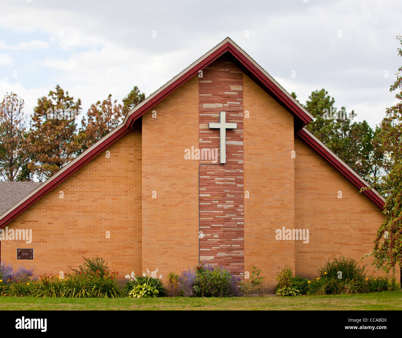 Brown Christian Church Stock Photo - Alamy