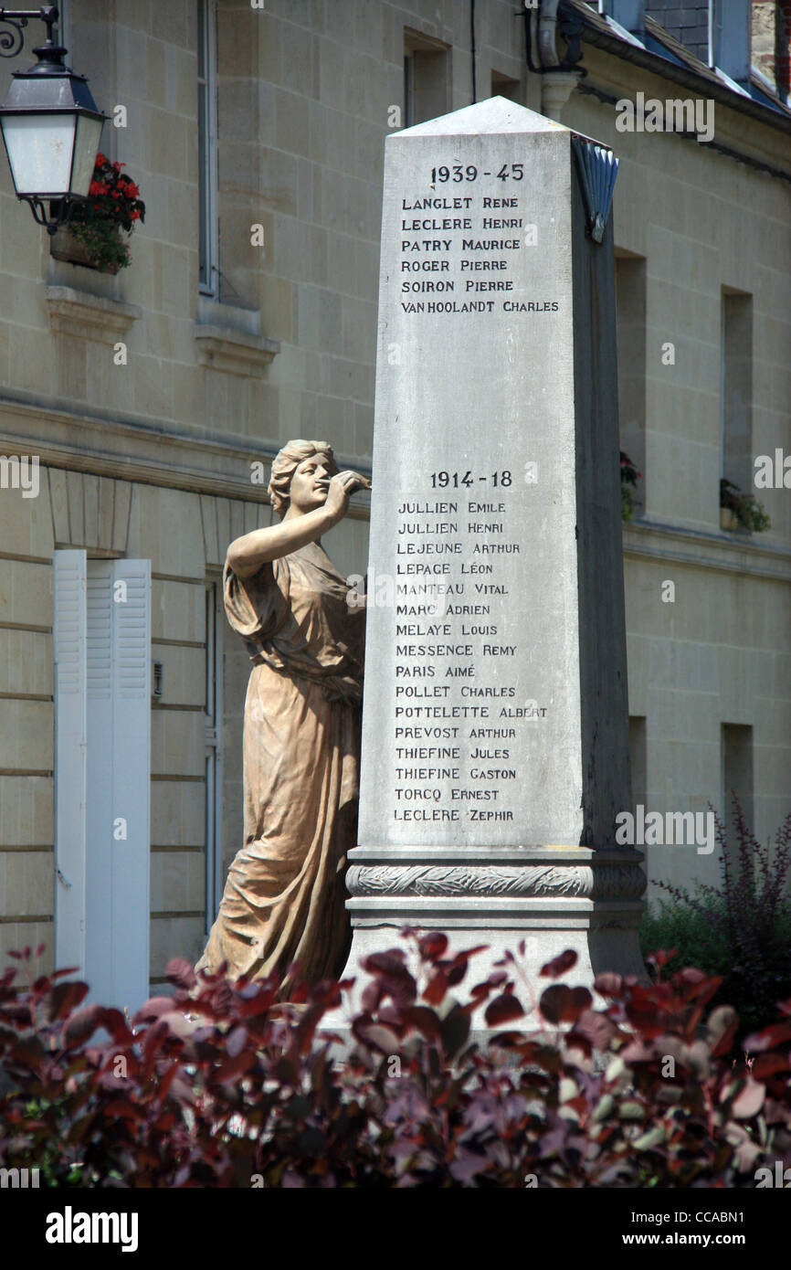 A war memorial in France for World War victims Stock Photo - Alamy