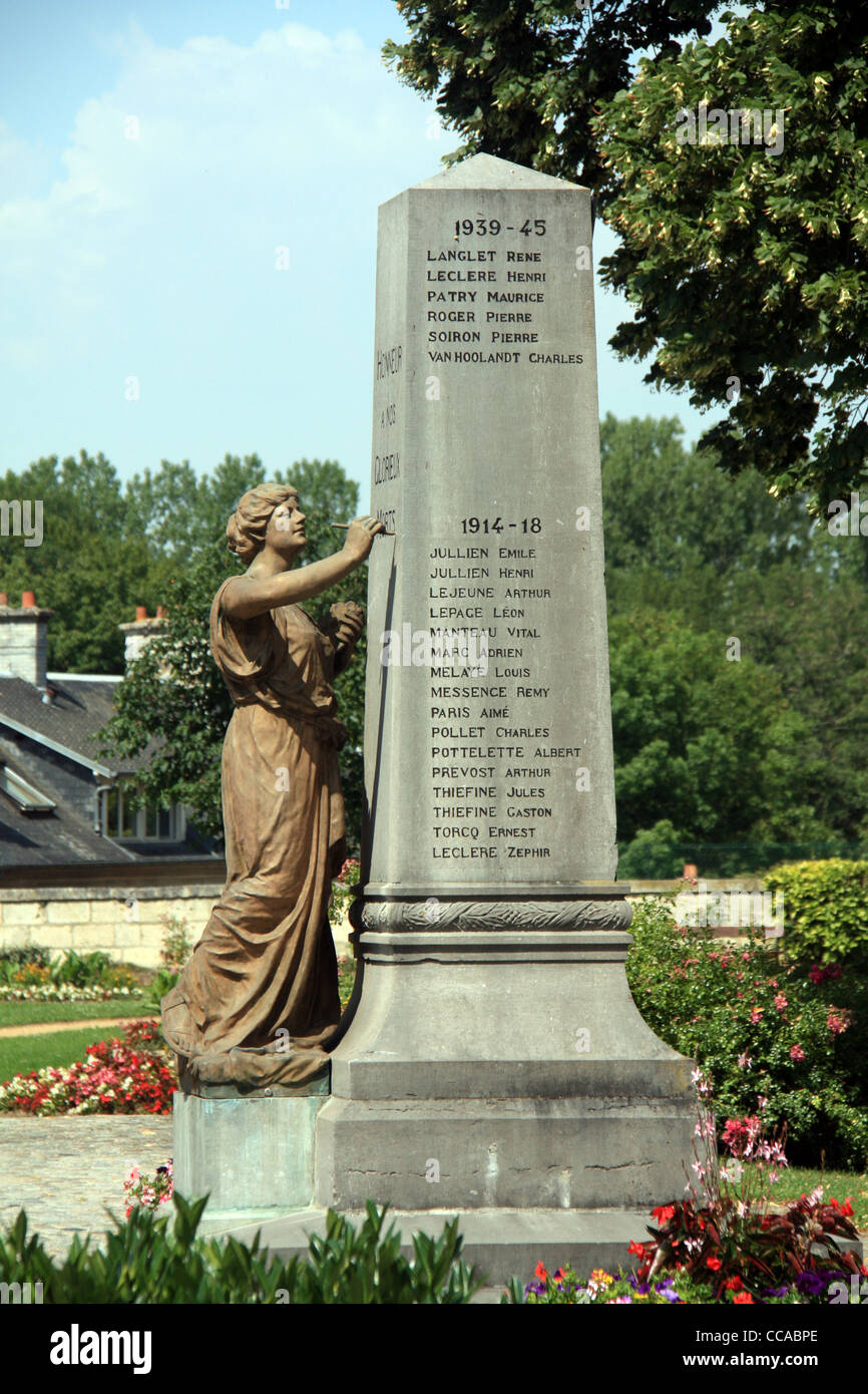A war memorial in France for World War victims Stock Photo - Alamy