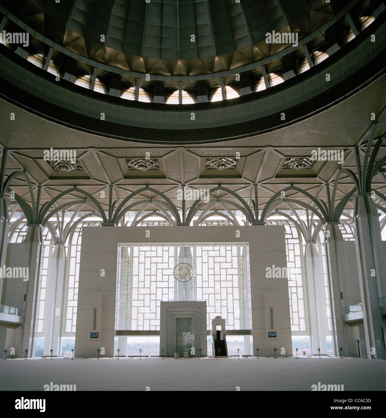 The Tuanka Mizan Zainal Abidin Iron Mosque in the modern administrative ...