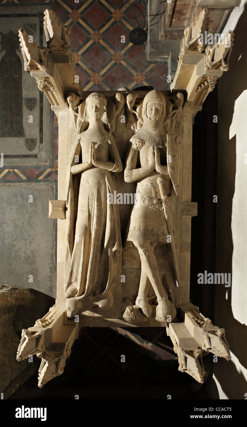 Monument to John, second Baron Willoughby, and his wife Joan, Church of ...