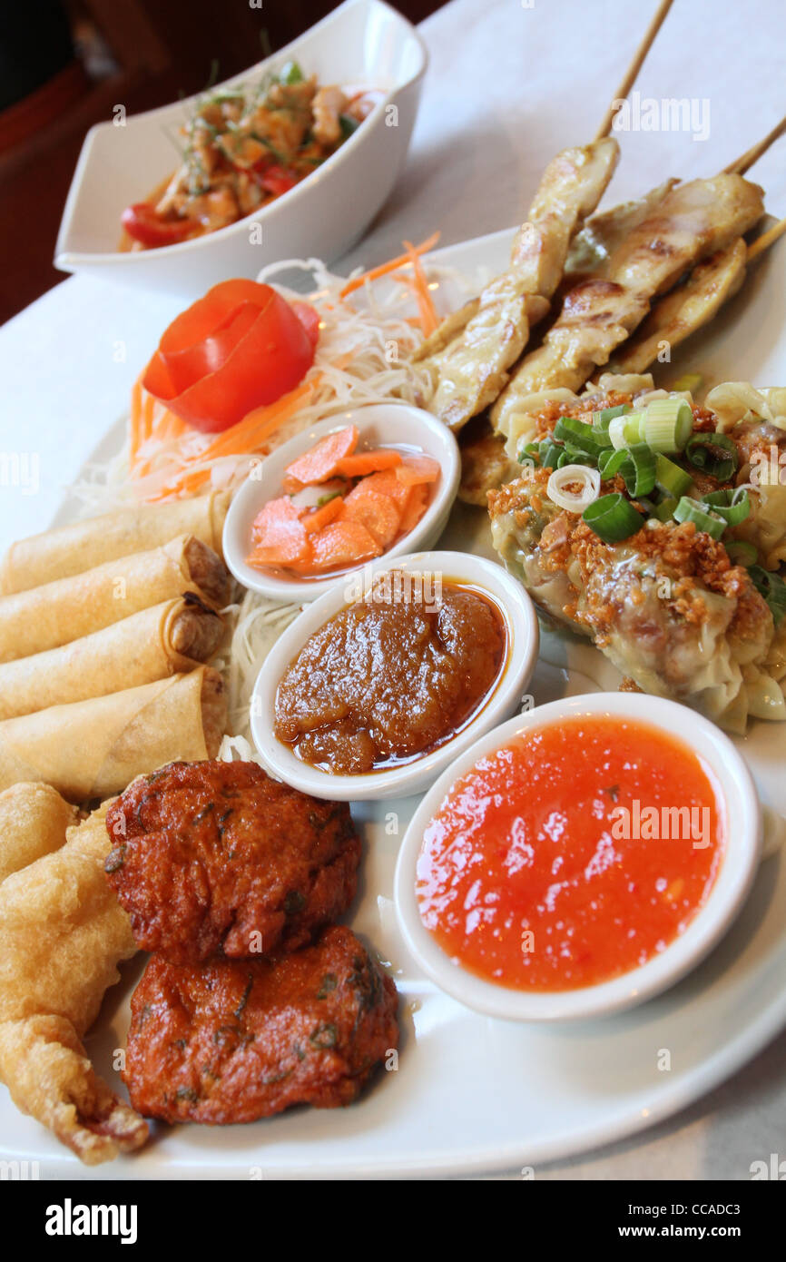 Thai meal platter hi-res stock photography and images - Alamy
