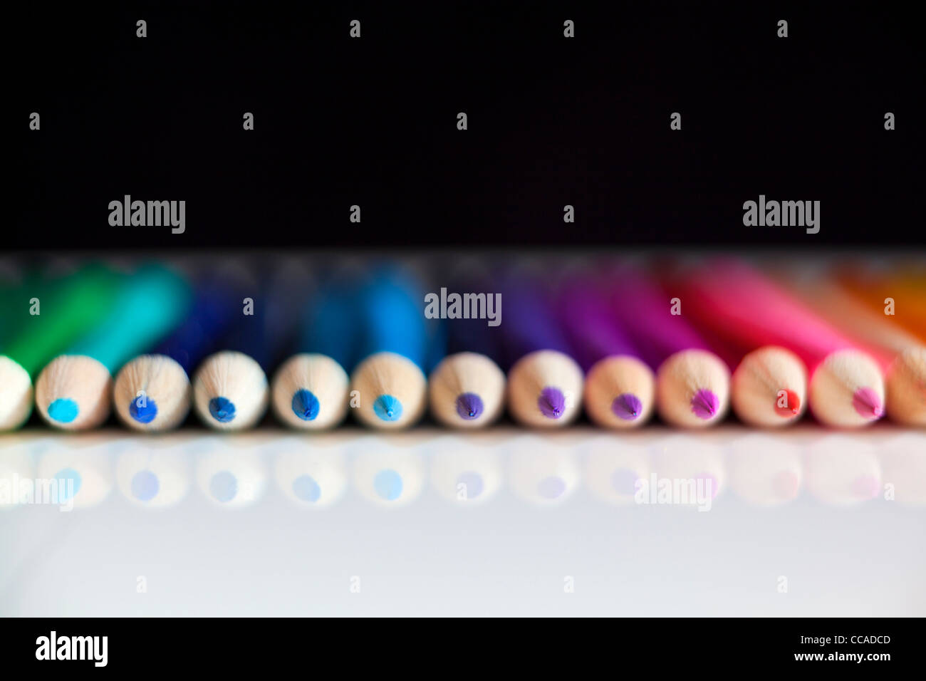 macro of pencil colors Stock Photo - Alamy