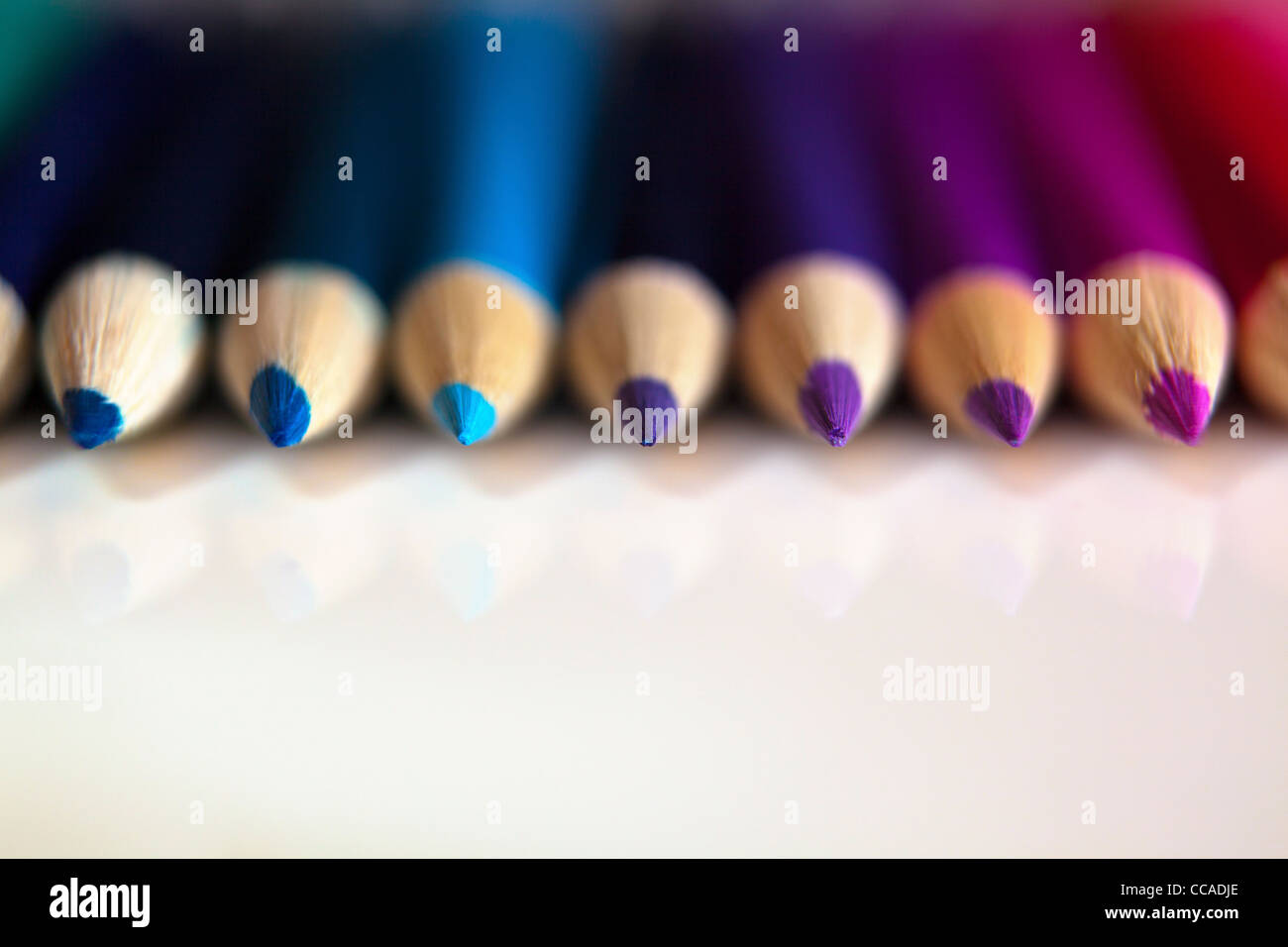 macro of pencil colors Stock Photo - Alamy