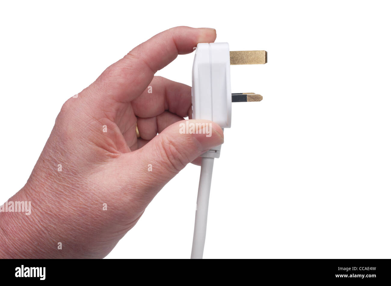 Electrical plug uk isolated white hi-res stock photography and images ...