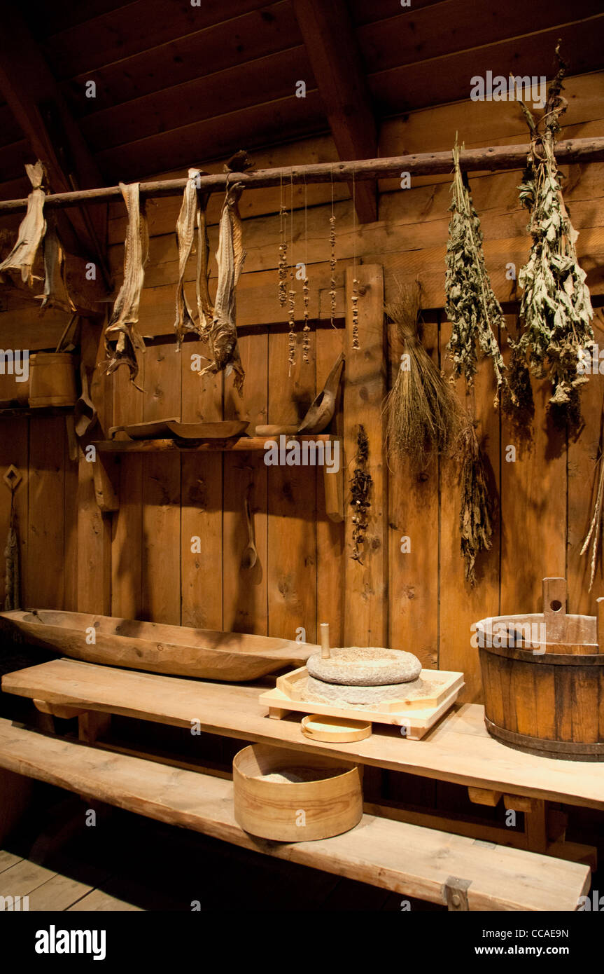 Norway, Nordland, Lofoten Archipelago, Borgelva. Lofotr Viking Museum ...
