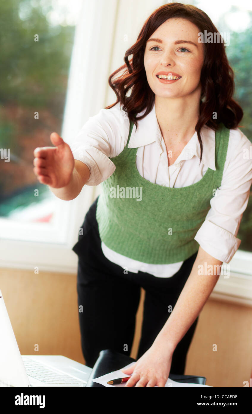 Explaining greet hi-res stock photography and images - Alamy