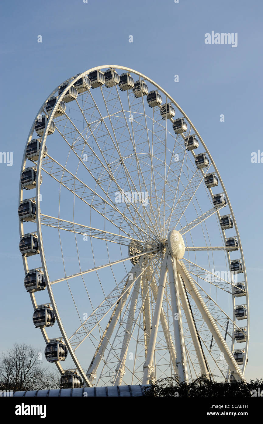 the yorkshire wheel erected next to york railway station england uk ...