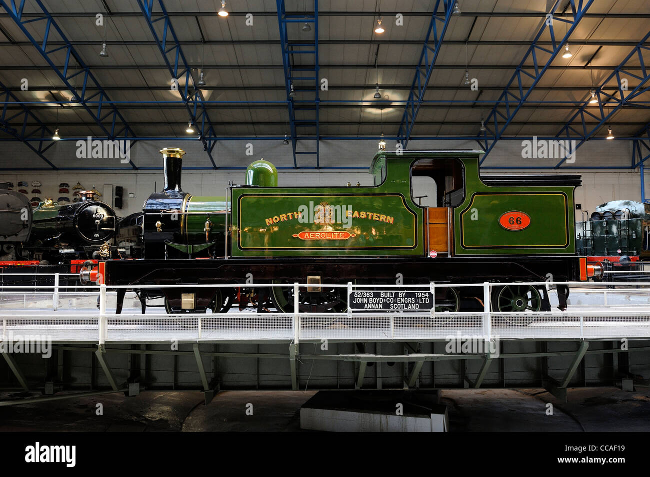 Aerolite 66 north eastern steam locomotive on the turntable national ...
