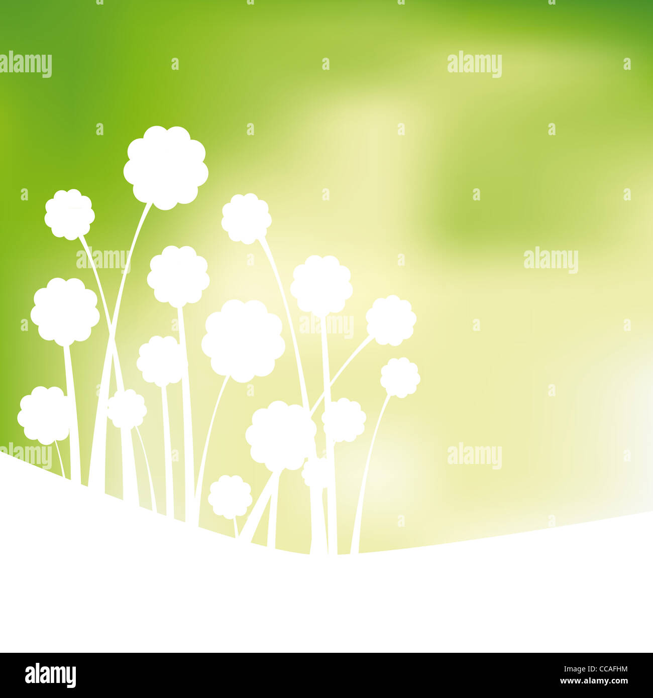 Green design background, flowers abstract Stock Photo - Alamy