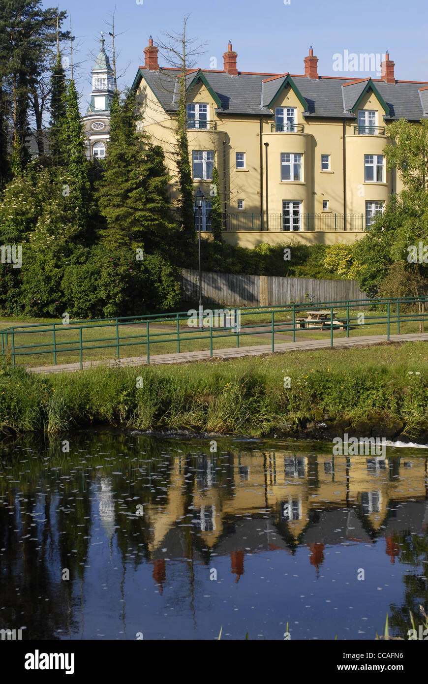 The Bush river, Bushmills, Coastal Road, County Antrim, Ulster, North ...