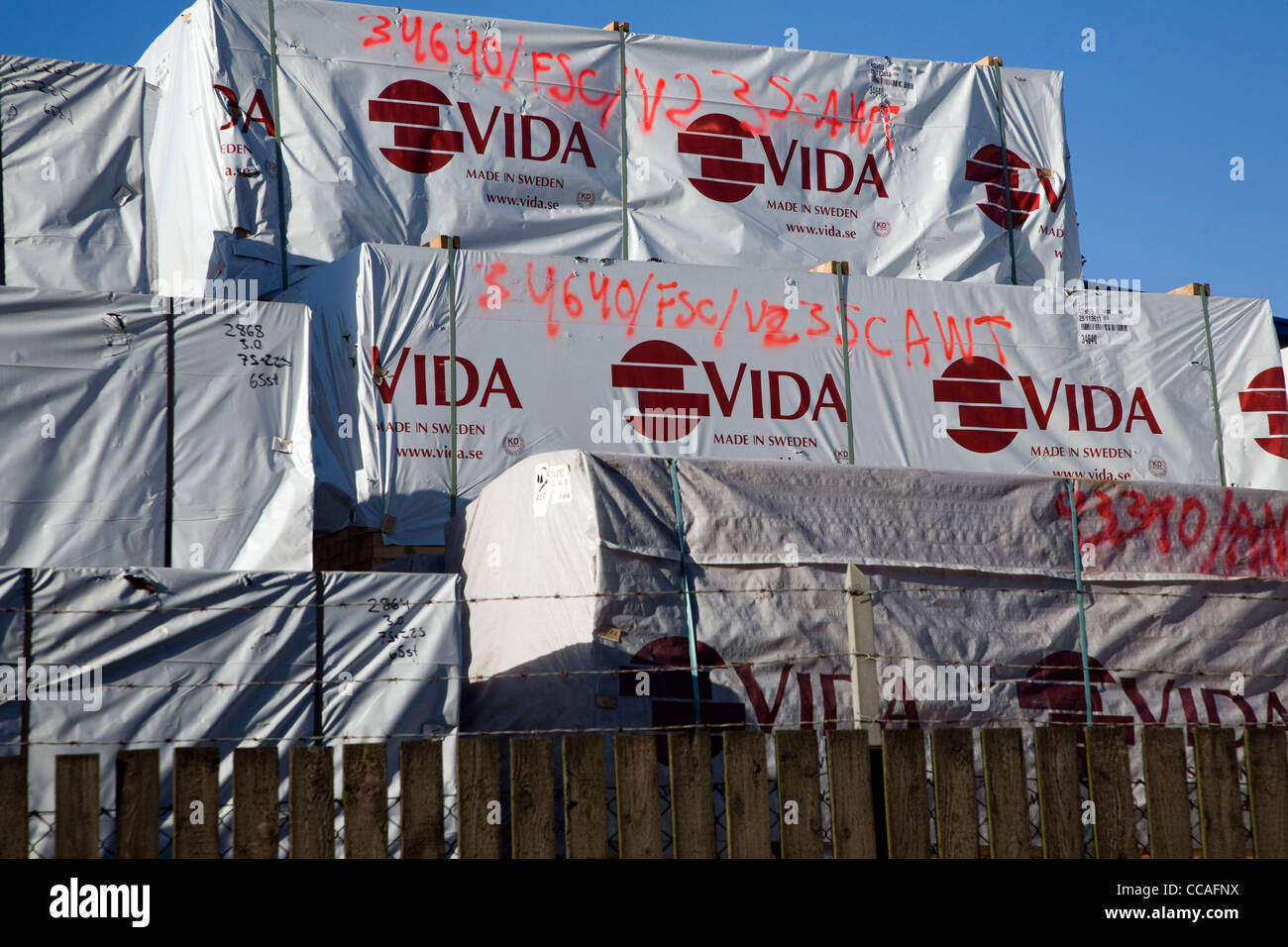 Vida Imported Swedish timber Ipswich Stock Photo - Alamy