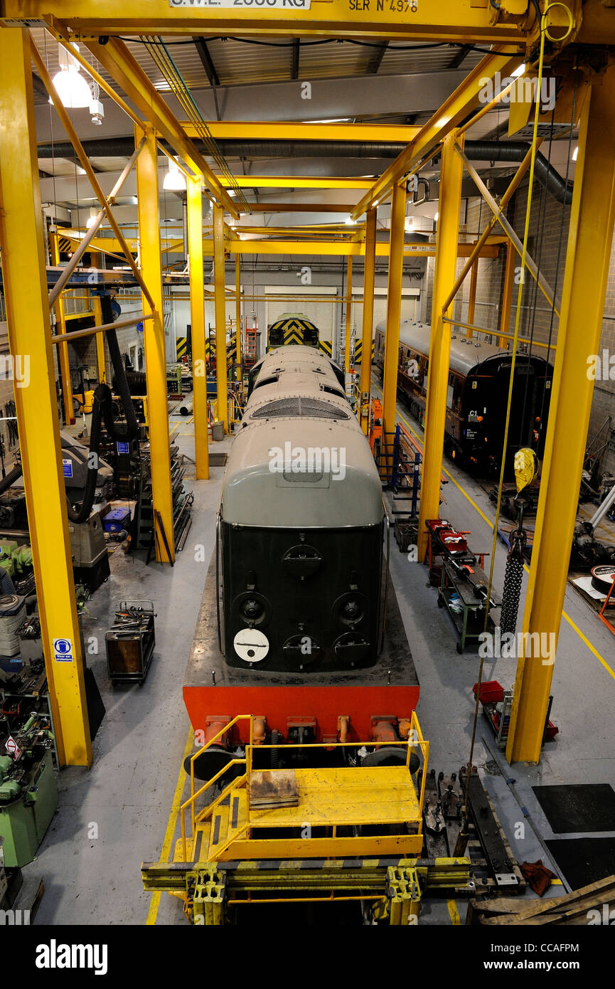 railway workshop national railway museum york uk Stock Photo - Alamy