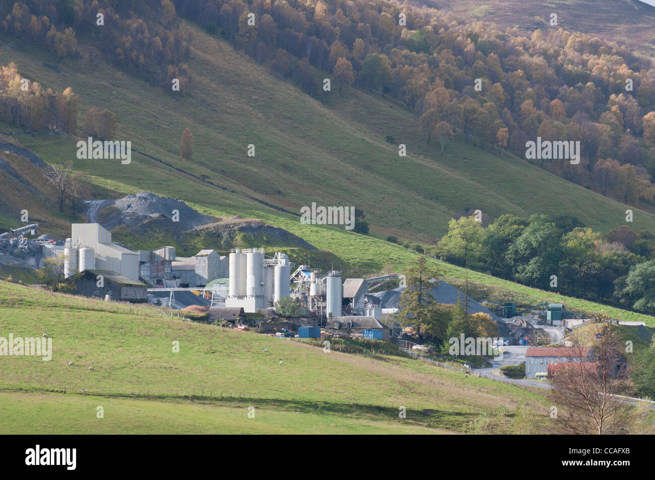 Shierglas Limestone quarry owned by Breedon Aggregates Scotland Ltd at ...