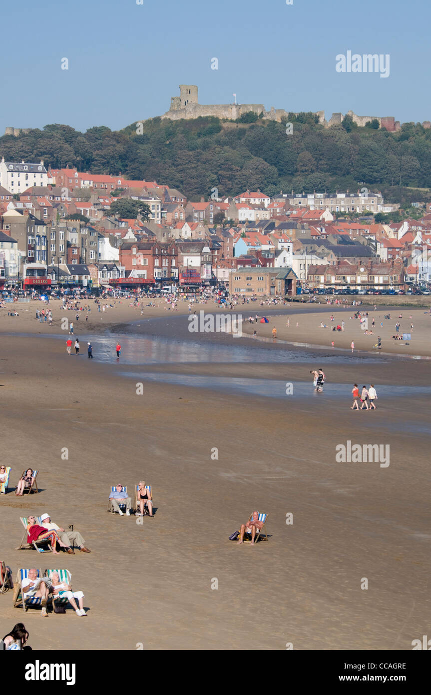 The beach at Scarborough in North Yorkshire,Britain Stock Photo - Alamy
