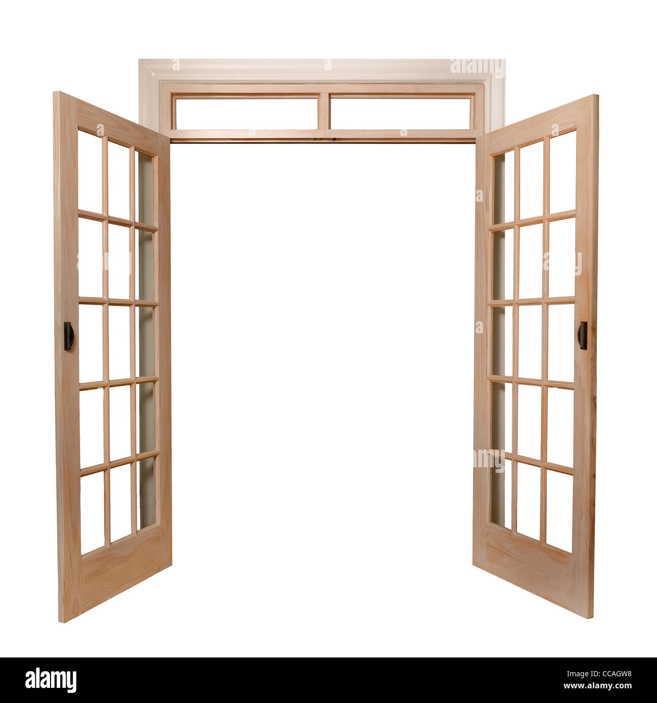 French doors open hi-res stock photography and images - Alamy