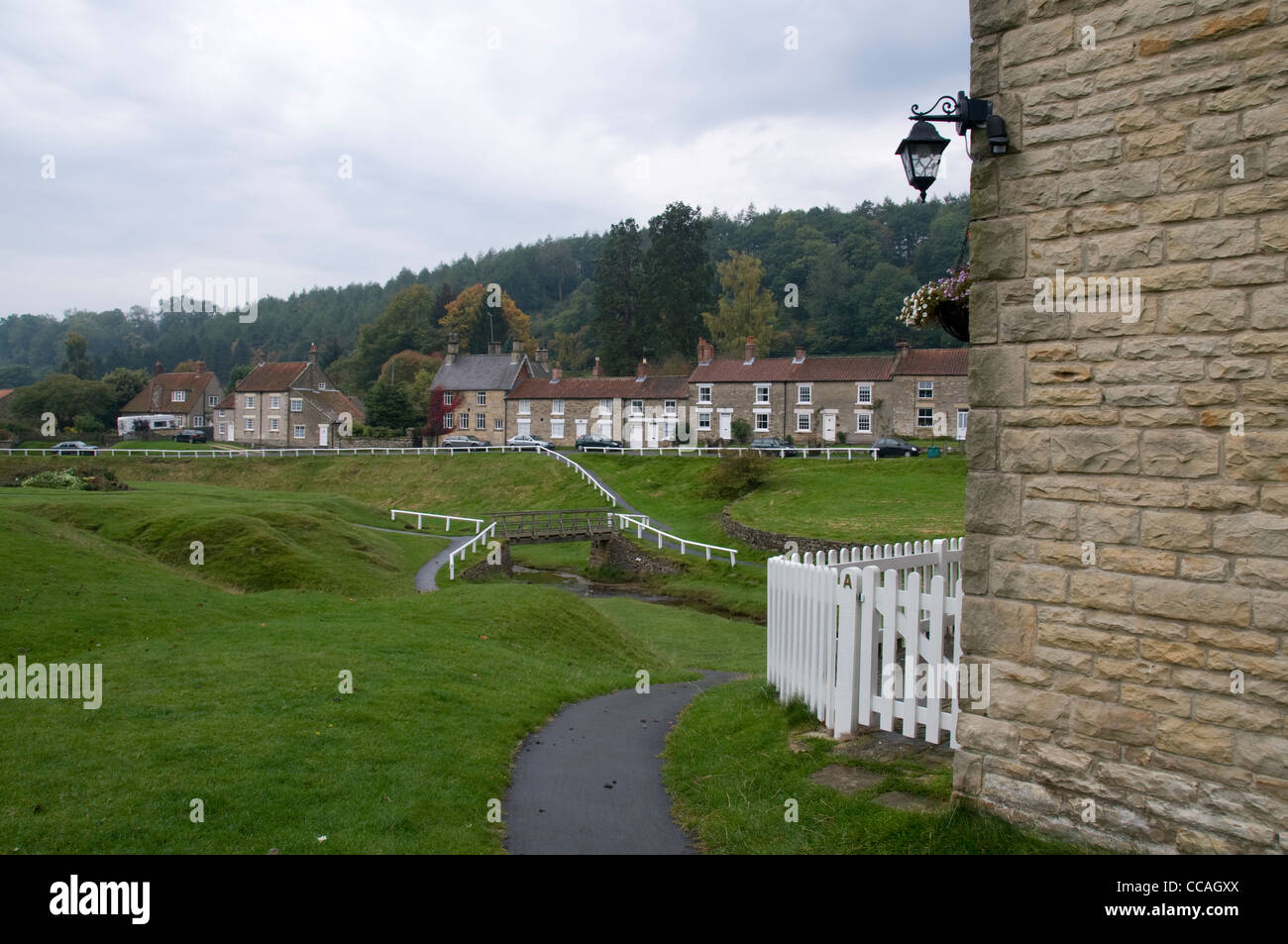 Hotton-le-Hole,Brandsdale,Yorkshire,Britain. The village is very ...
