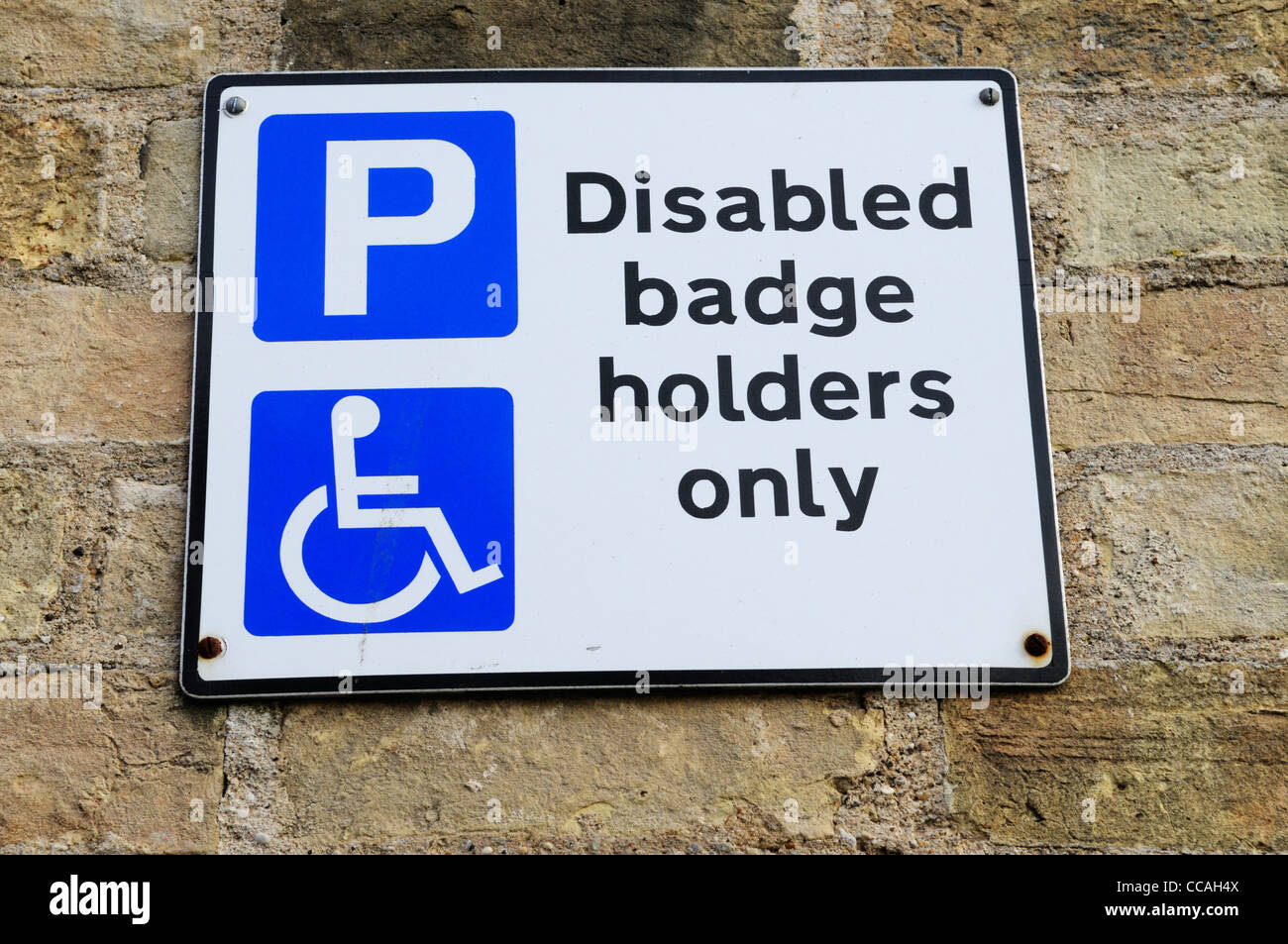Disabled parking badge hi-res stock photography and images - Alamy