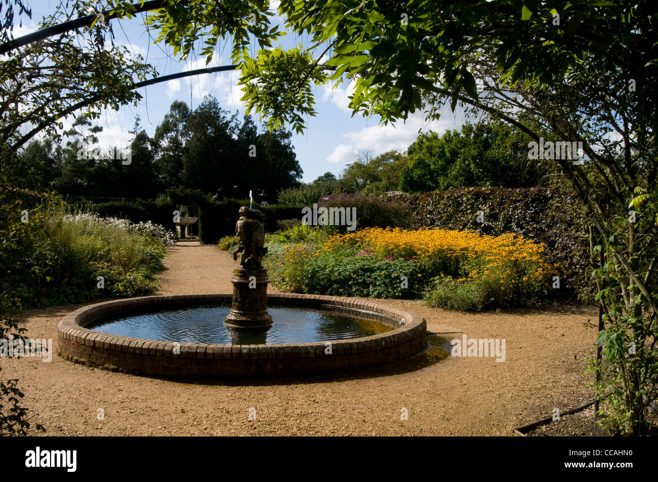 The Victorian gardens in the park of the Beaulieu estate in the New ...
