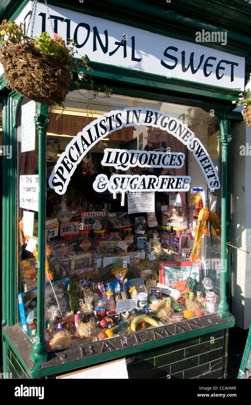 An old fashioned sweet shop in Market Place in the market town of ...