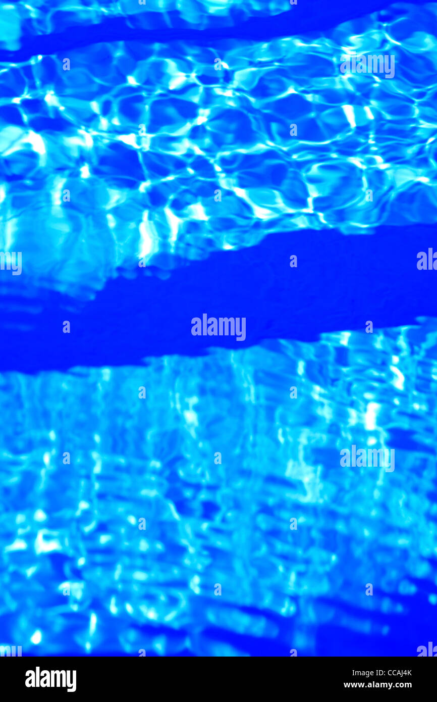 Close-up of beautiful blue water ripples in a swimming pool Stock Photo ...