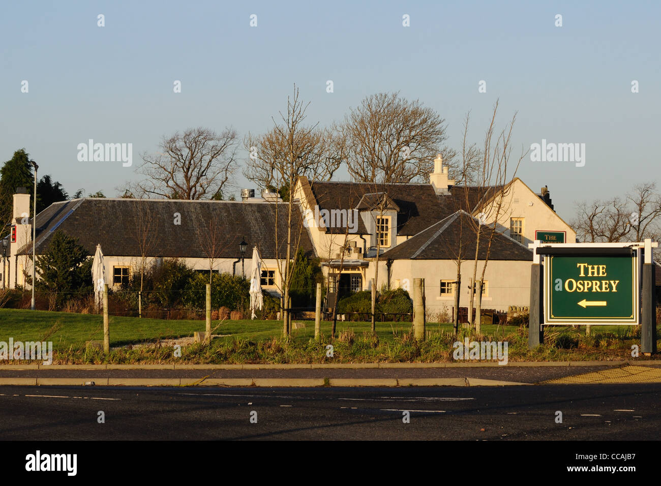 The Osprey restaurant and bar on the outskirts of Glasgow Stock Photo ...