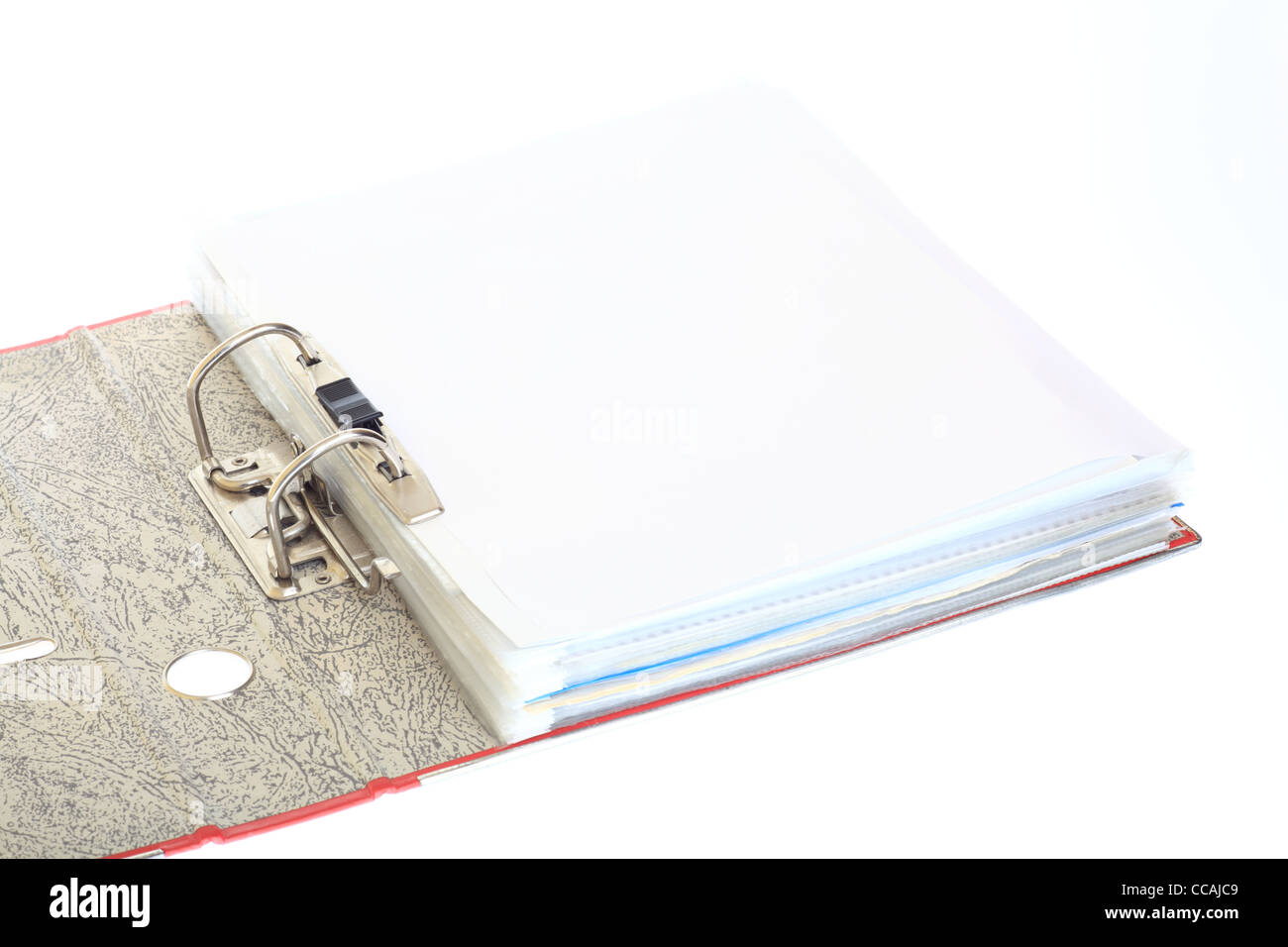 open file folder on white background Stock Photo - Alamy