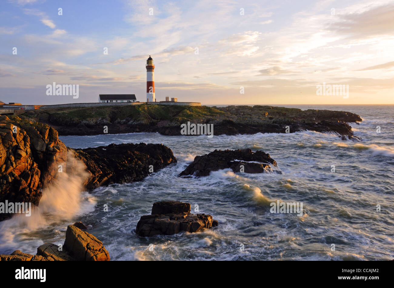 Buchan Ness Lighthouse, Boddam, Aberdeenshire Stock Photo - Alamy