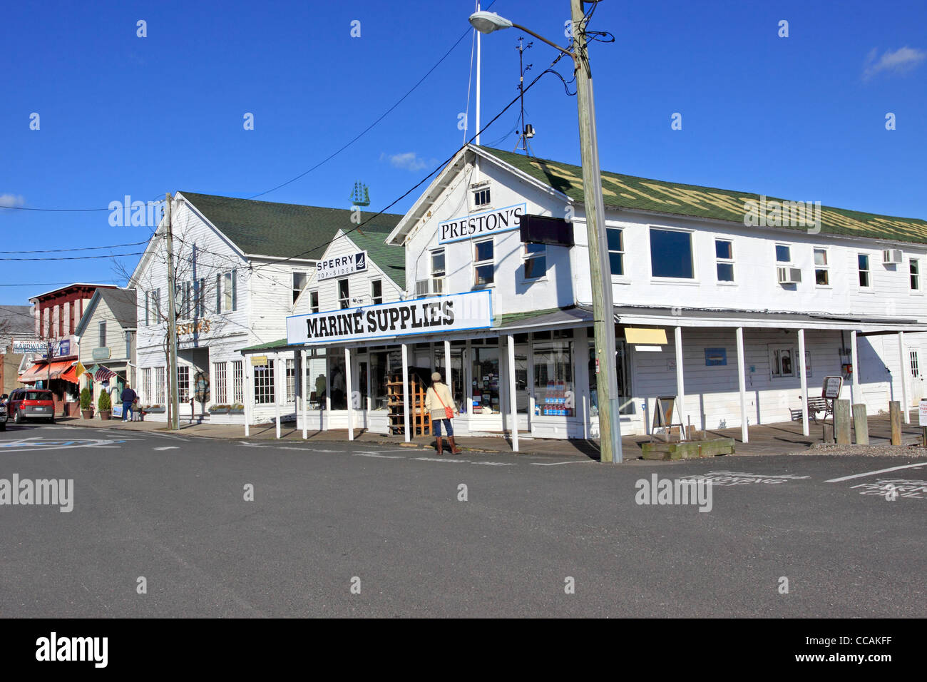 Greenport harbor on the north fork of eastern Long Island NY Stock ...