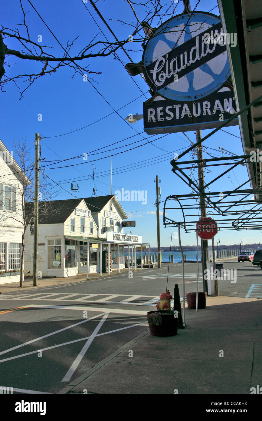 Greenport harbor on the north fork of eastern Long Island NY Stock ...