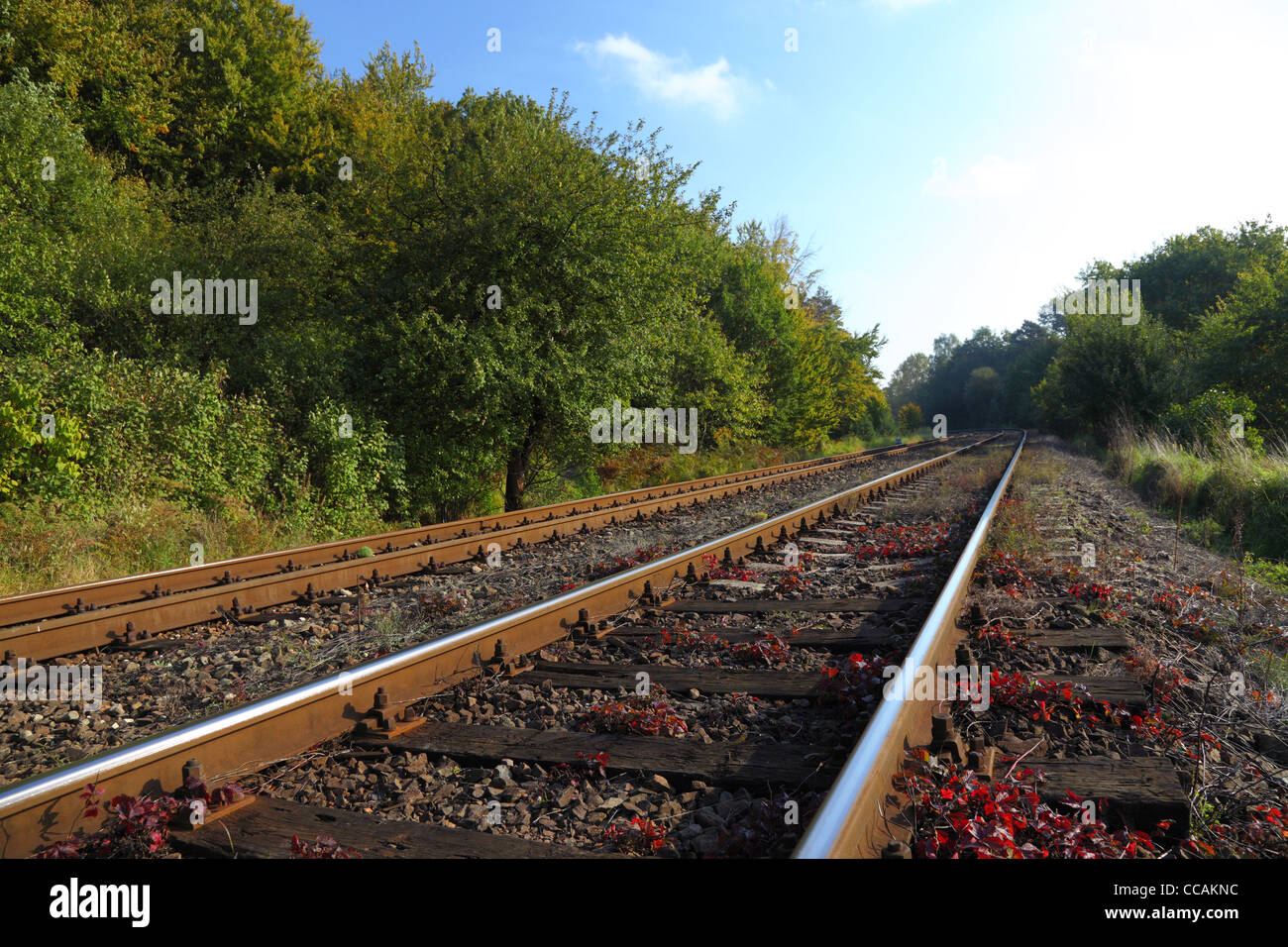 Rail Road Tracks - outdoor Stock Photo - Alamy