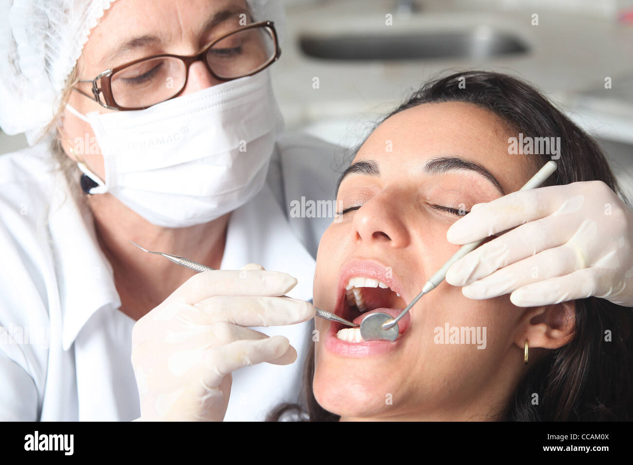 patient’s open mouth during oral checkup Stock Photo - Alamy