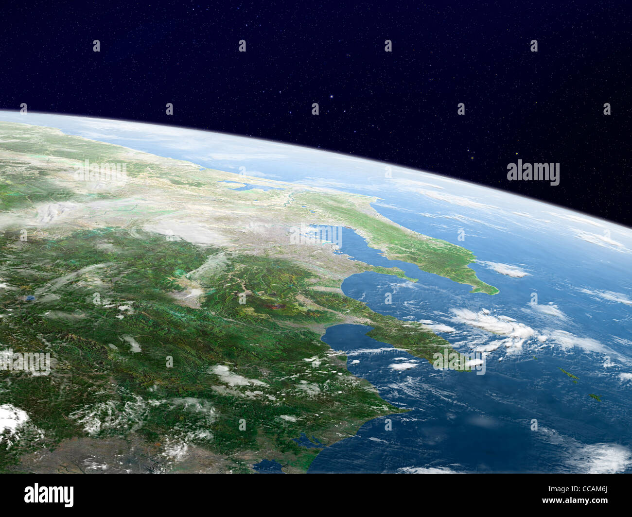 Earth from space, Japan Stock Photo - Alamy