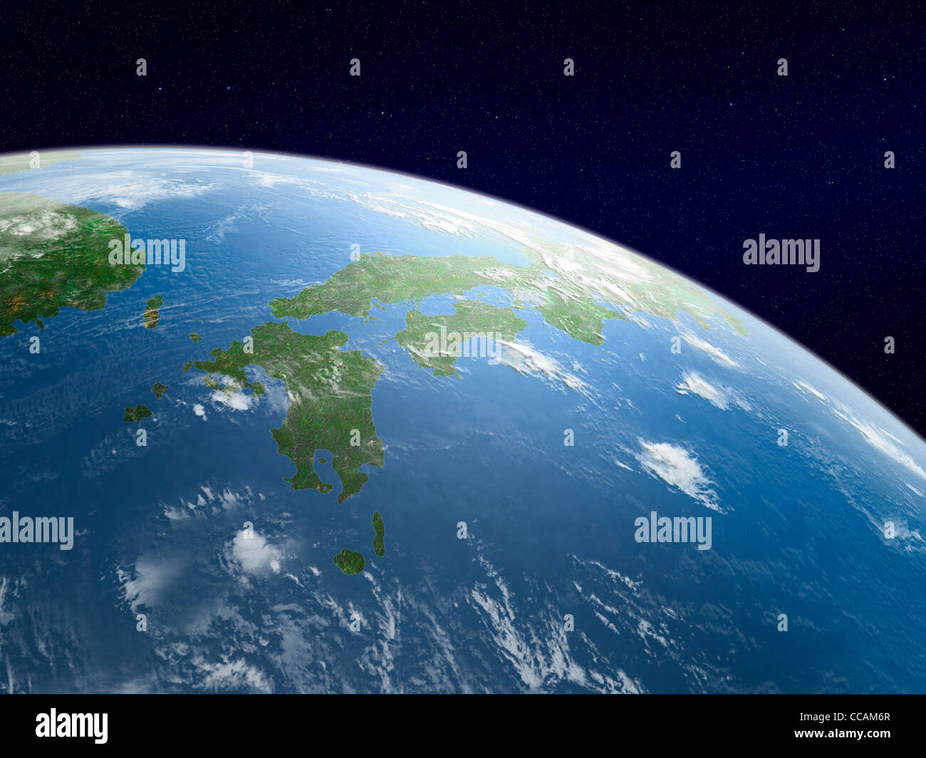 Earth from space, Japan Stock Photo - Alamy