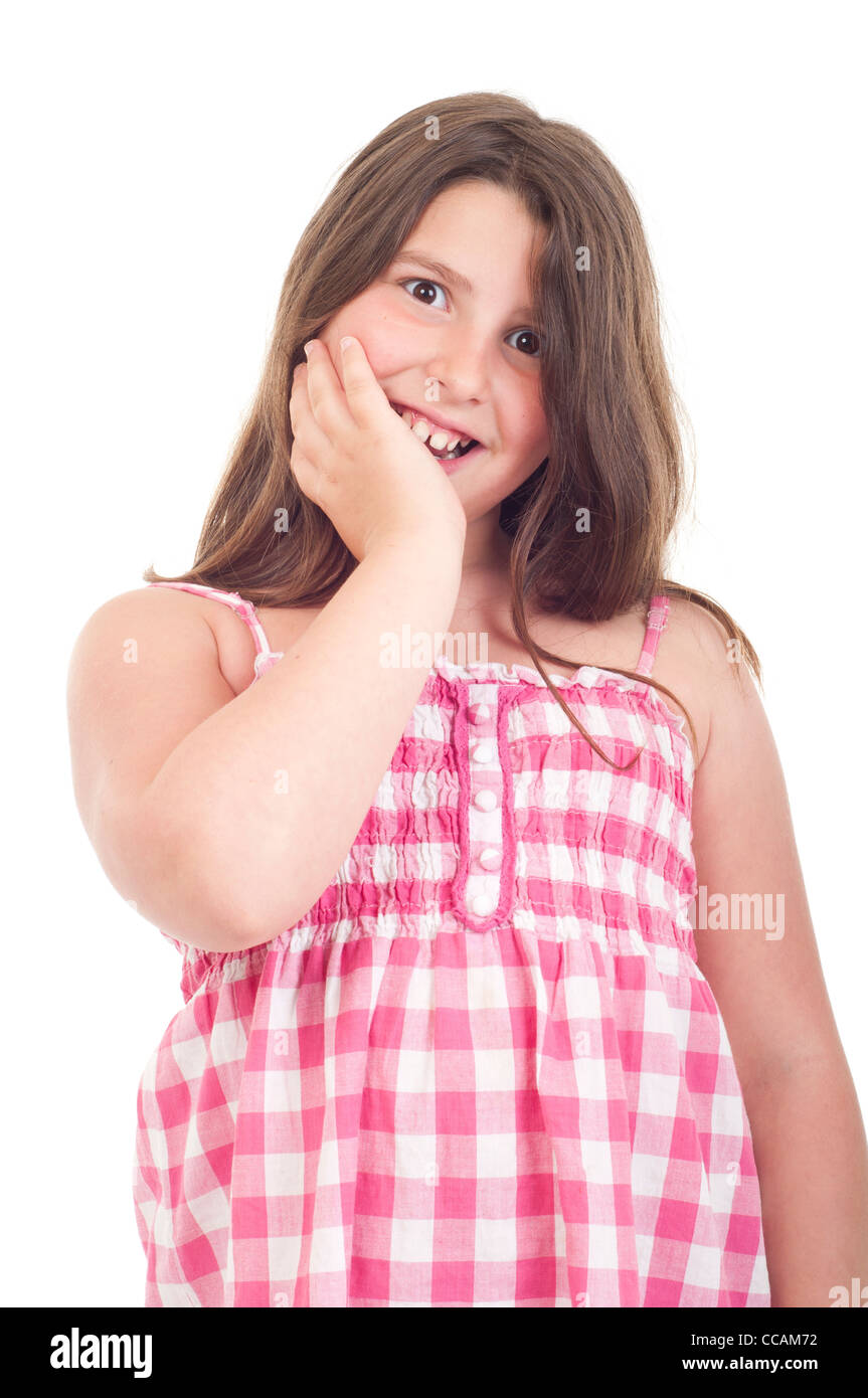 Little girl smiling Stock Photo - Alamy