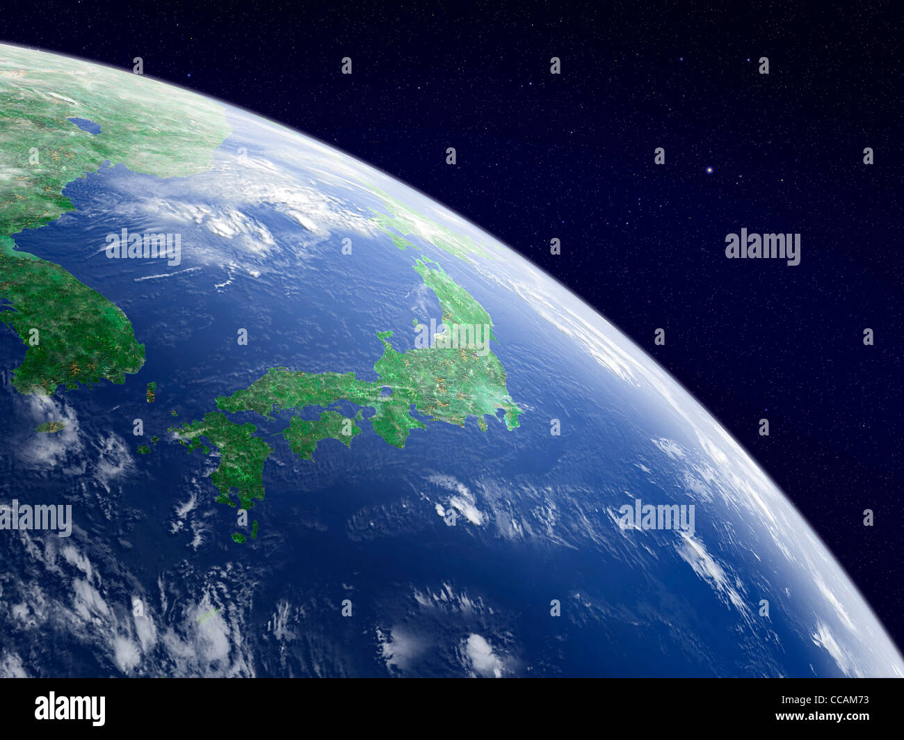 Japan satellite image hi-res stock photography and images - Alamy