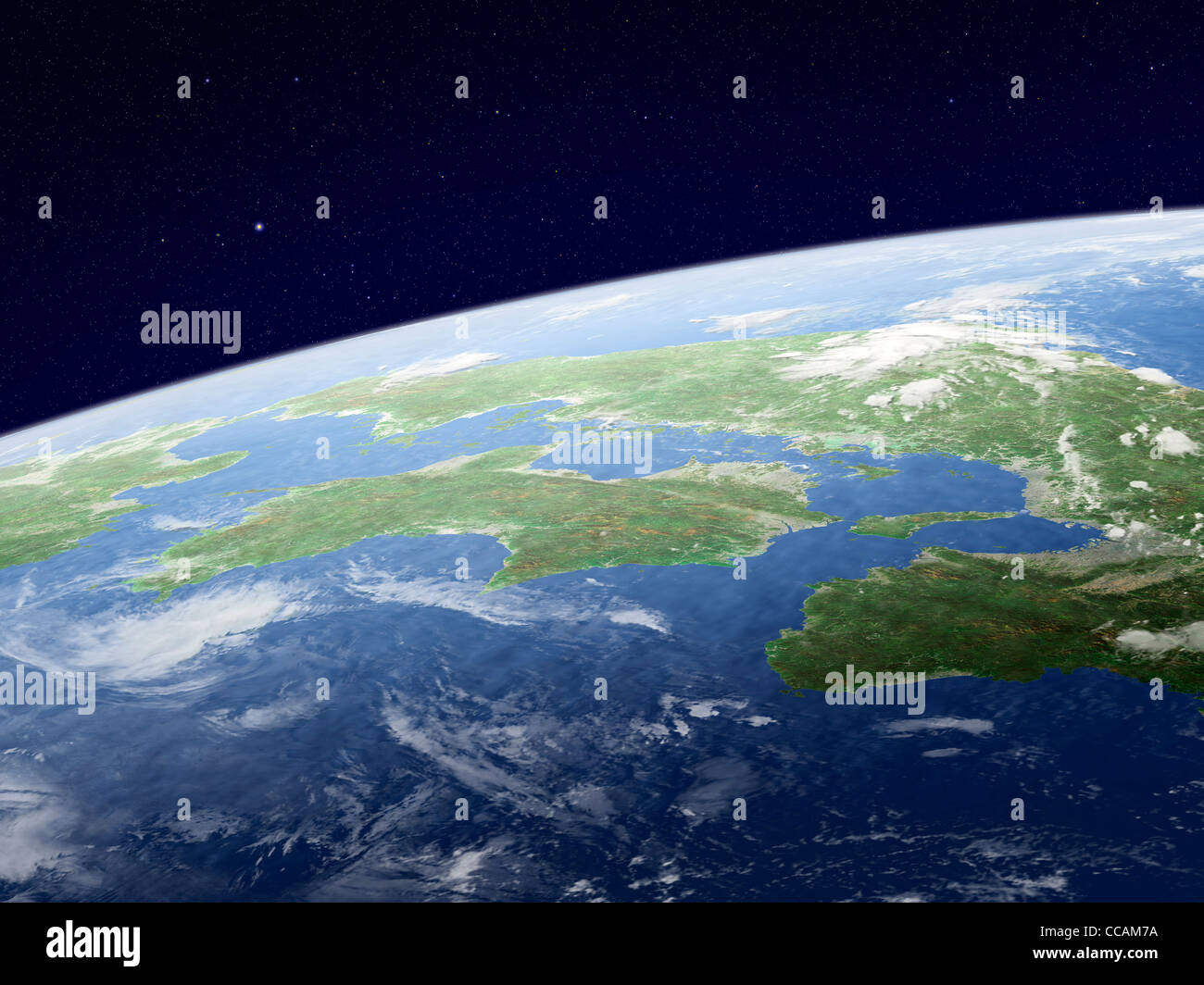 Earth from space, Japan Stock Photo - Alamy