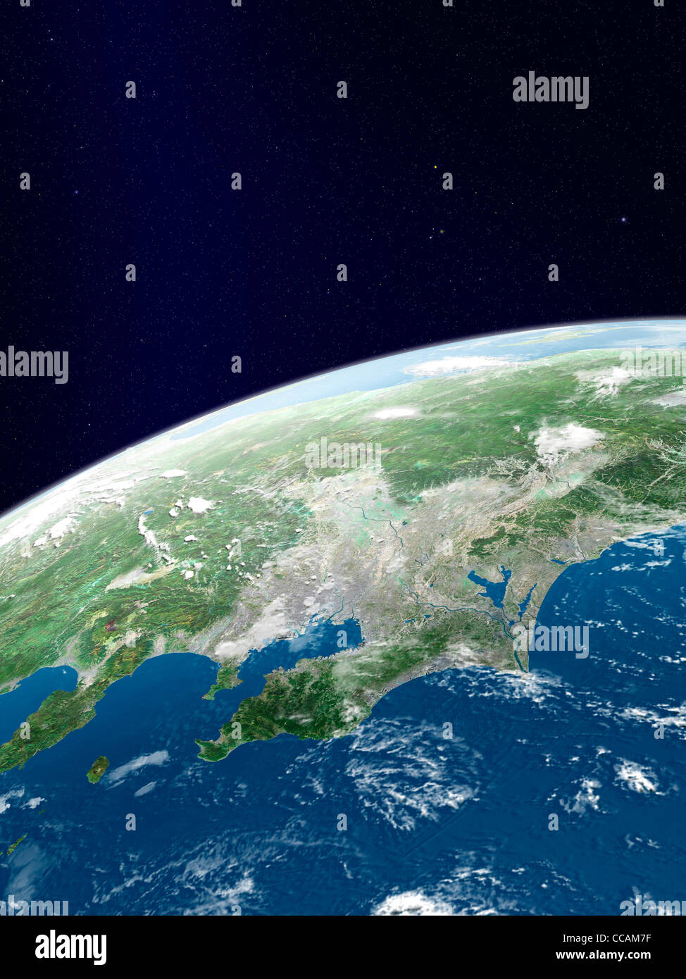 Earth from space, Japan Stock Photo - Alamy