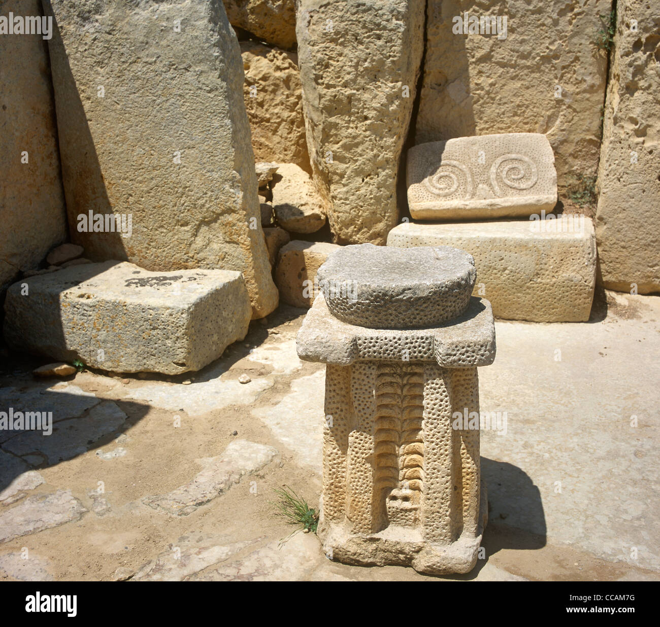 Ggantija Temples Gozo Malta Stock Photo - Alamy