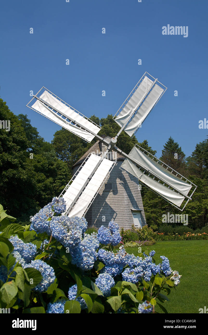 The Old East Windmill at the Heritage Museum and Gardens in the town of ...