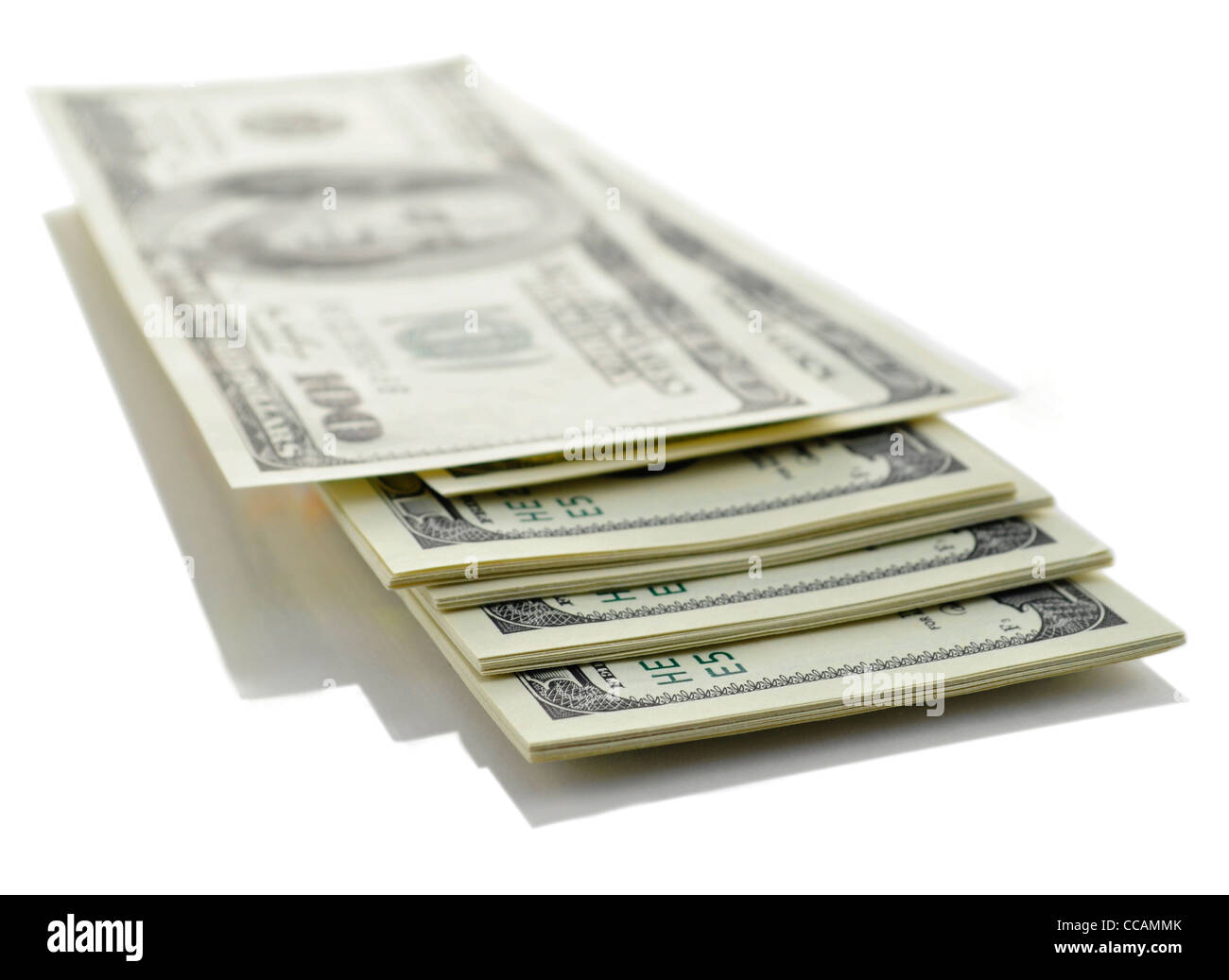 paper money on white background Stock Photo - Alamy