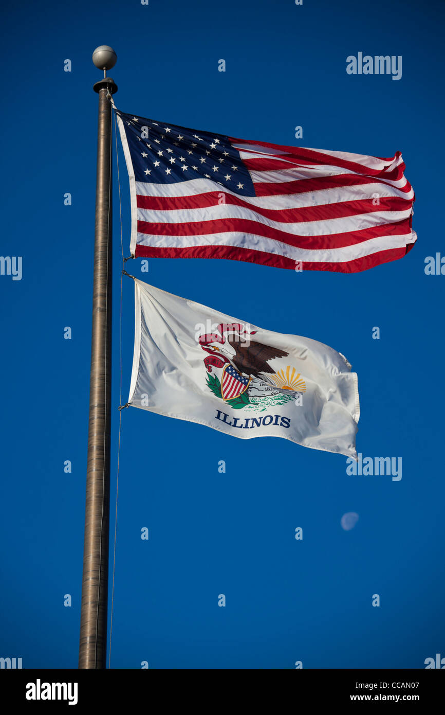 Flags moon hi-res stock photography and images - Alamy