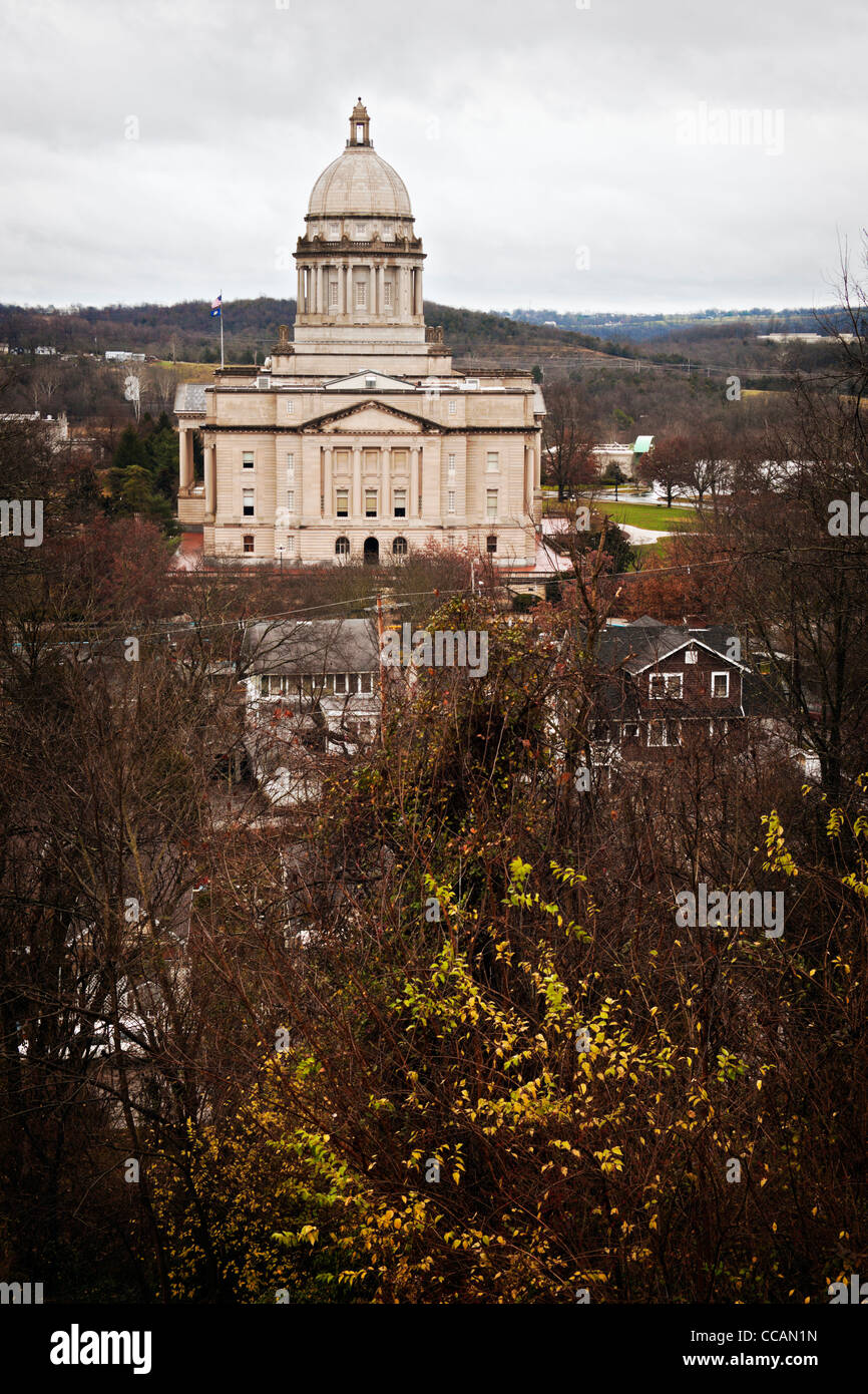 Frankfort, Kentucky - entrance to State Capitol Building Stock Photo ...