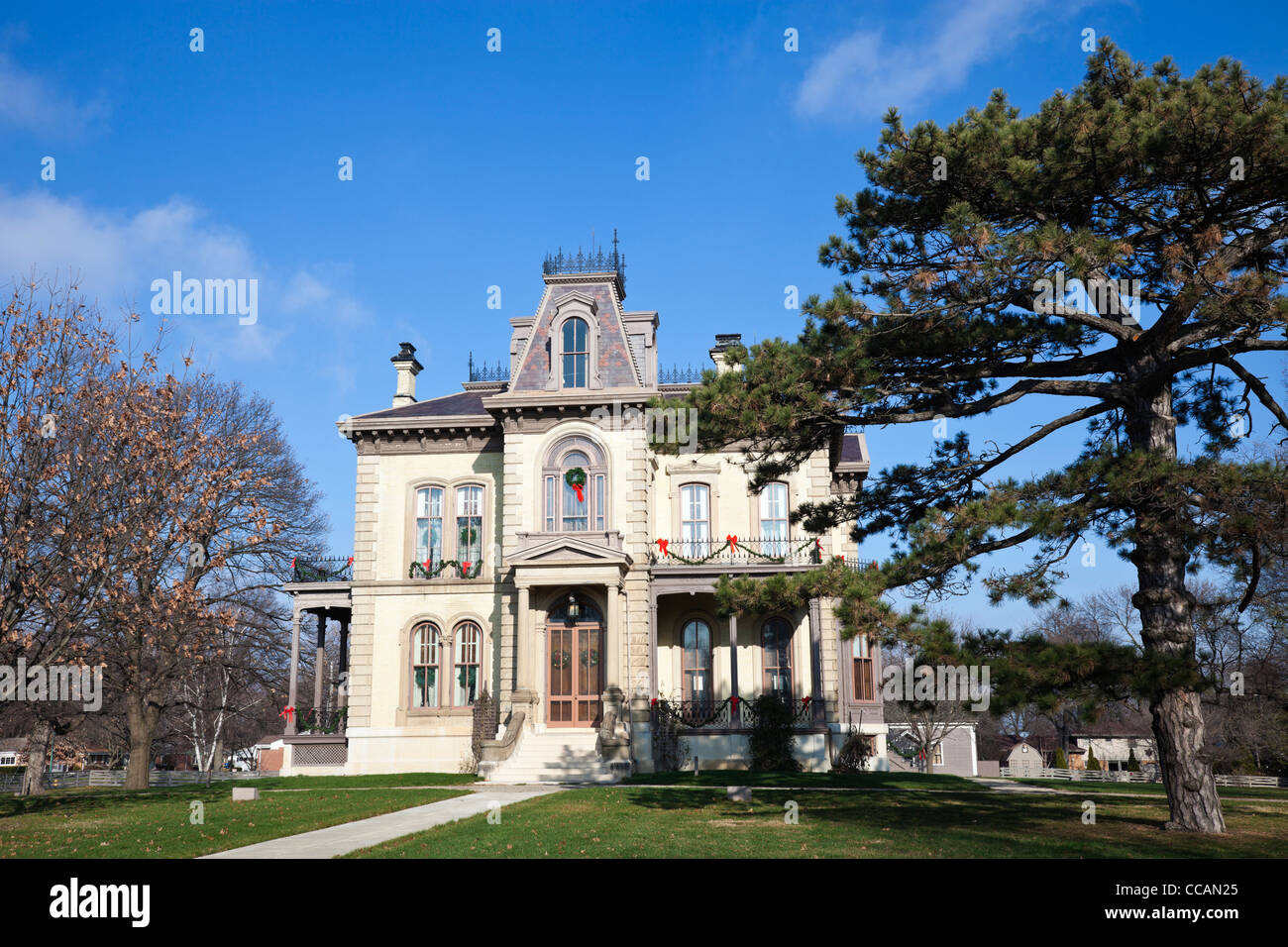 US Landmark - David Davis Mansion Stock Photo - Alamy