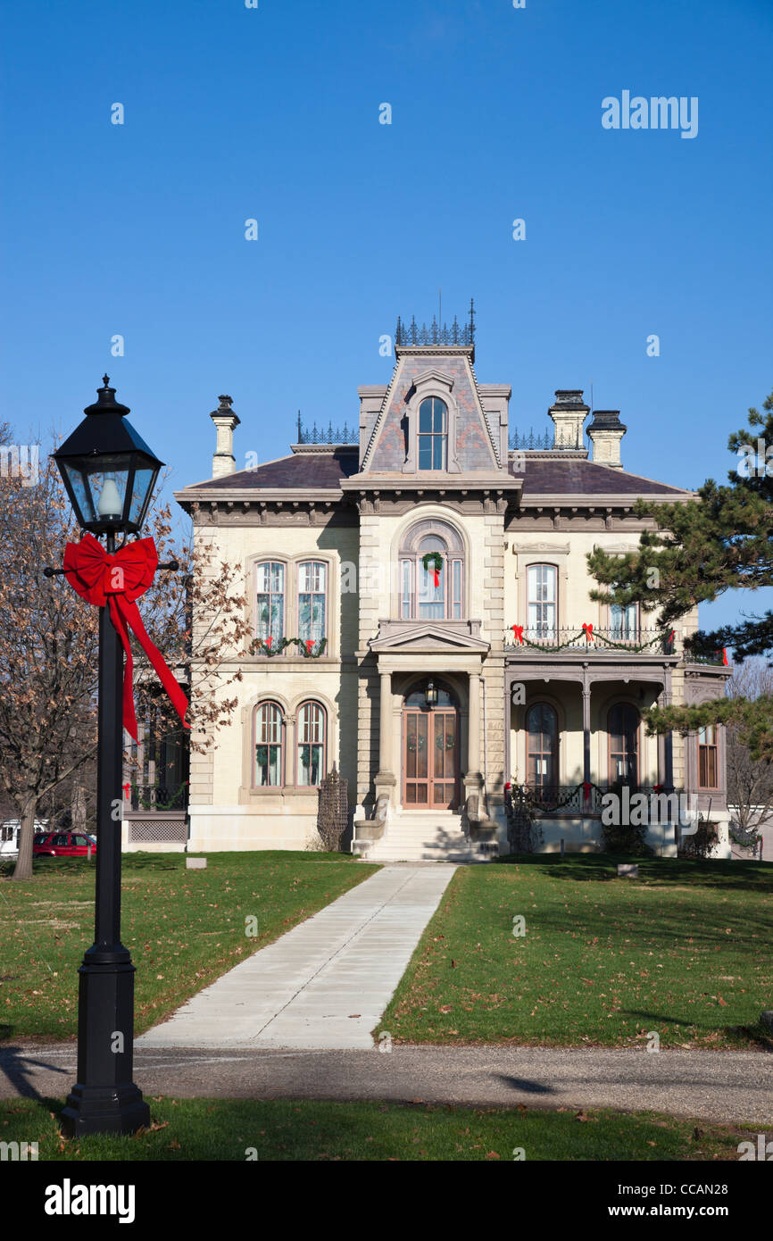 David Davis Historic Mansion in Bloomington Stock Photo - Alamy
