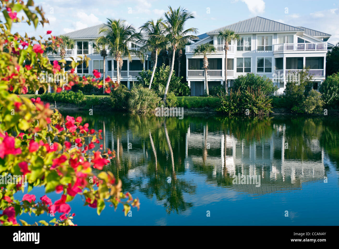 Florida waterfront community Stock Photo - Alamy