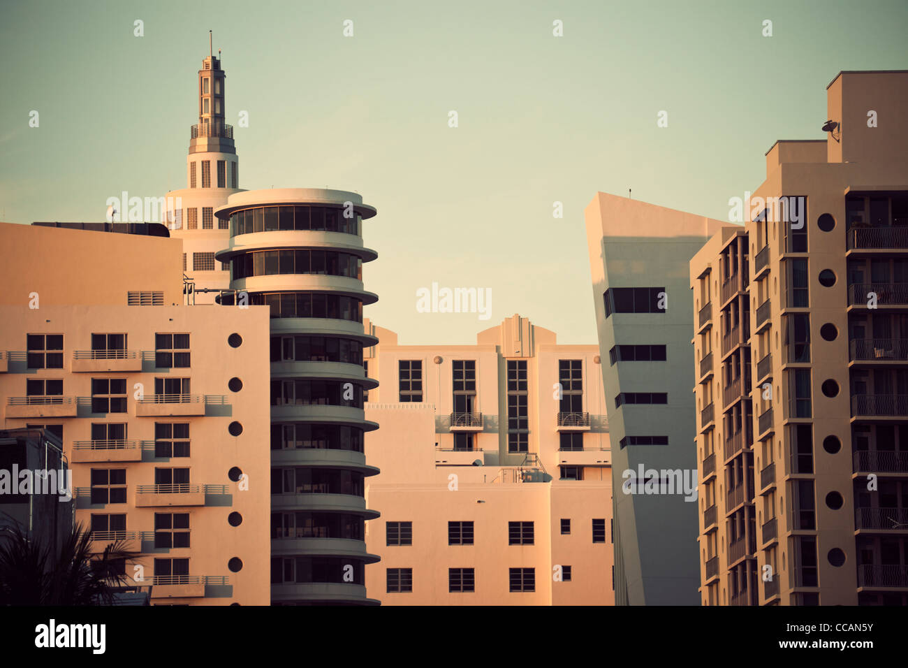 Miami Beach art deco architecture Stock Photo - Alamy