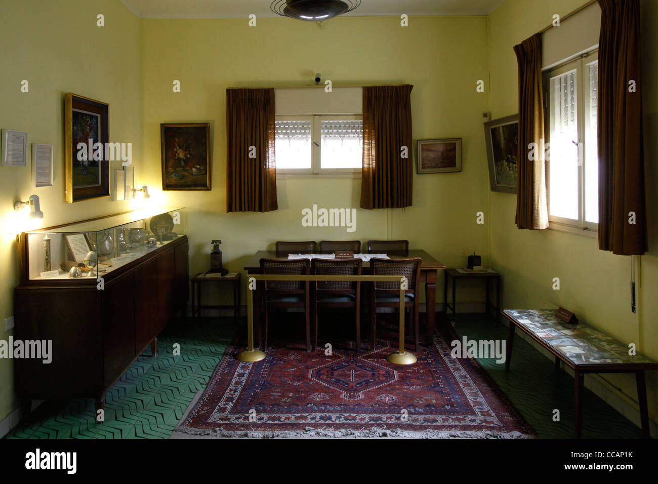 The first floor inside Ben Gurion House which served as the residence ...