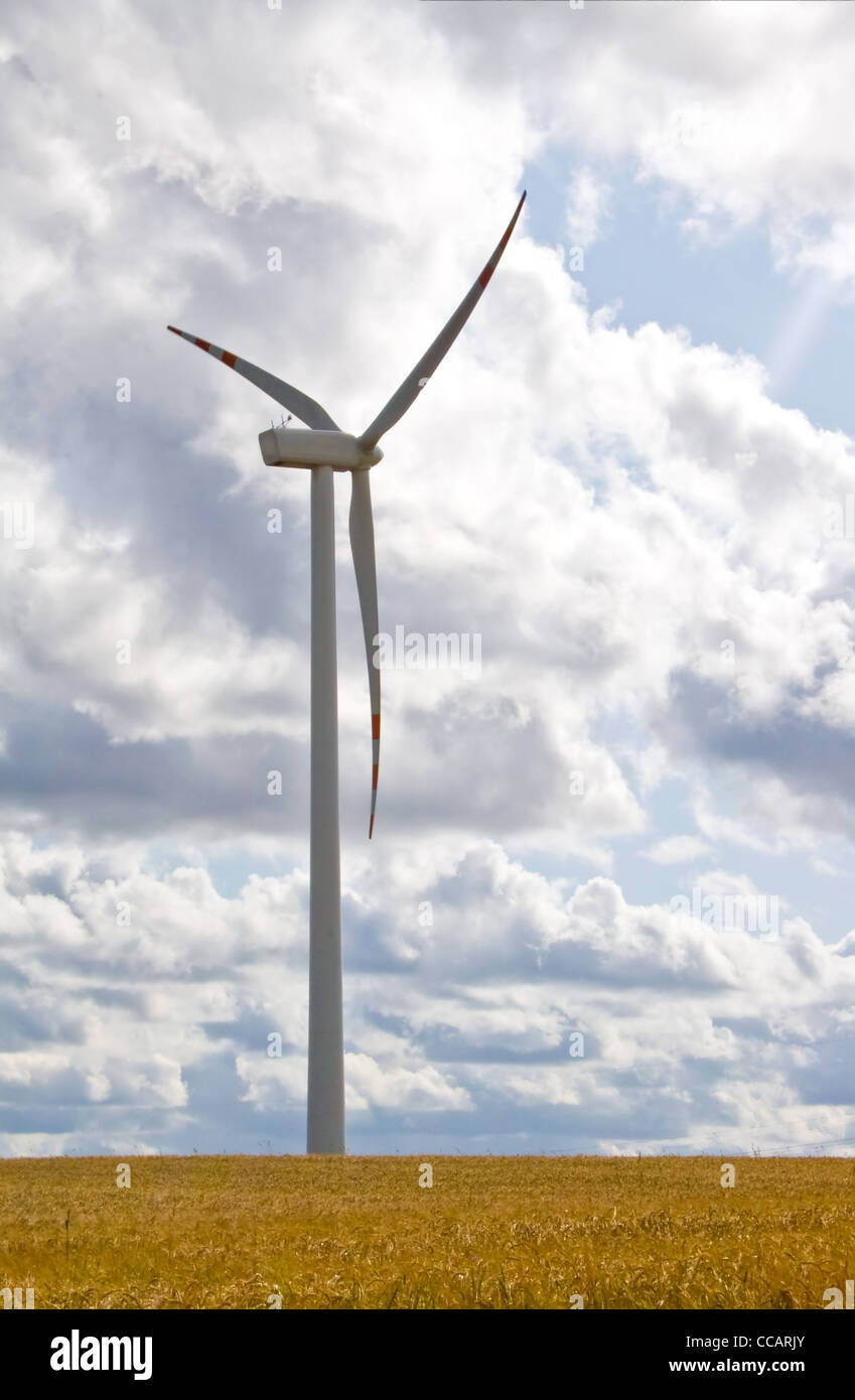 object series: wind turbine from behind Stock Photo - Alamy